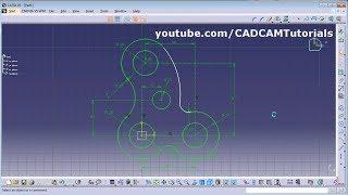 CATIA Training Course Exercises for Beginners - 2 | CATIA Sketcher ...