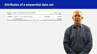 Lecture 12: Sequential Data Set | z/OS Introduction | My Mooc