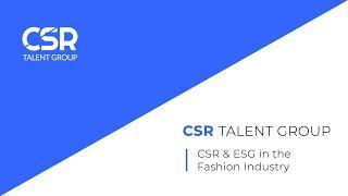 CSR & ESG in the Fashion Industry | My Mooc