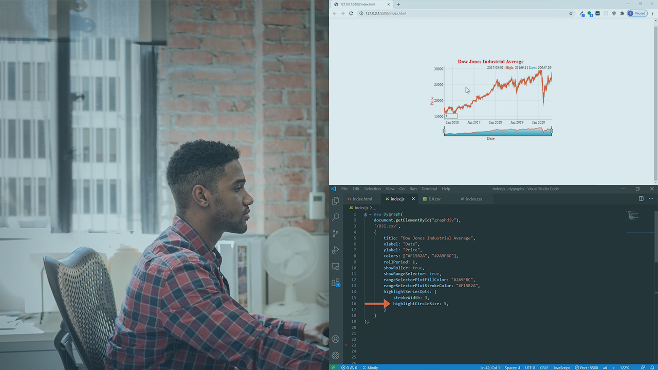 Build Your First Time Series Visualization with Dygraphs 2 | My Mooc