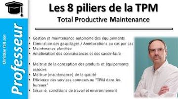 Les 8 piliers de la TPM - Total Productive Maintenance | My Mooc