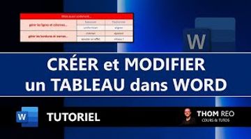 Les tableaux avec Word | My Mooc
