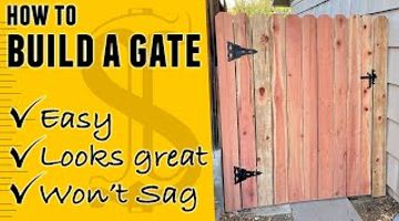 How To Build A Wood Fence Gate Step By Step My Mooc