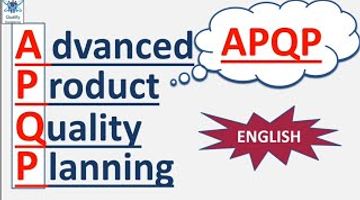 Advanced Product Quality Planning (APQP) | APQP | My Mooc