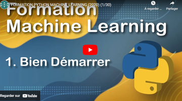 Python machine learning formation complète | My Mooc