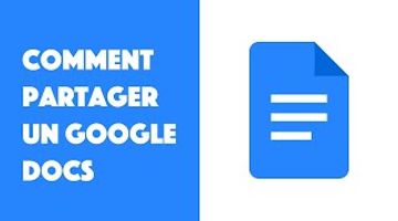 Comment partager un Google Docs ? | My Mooc