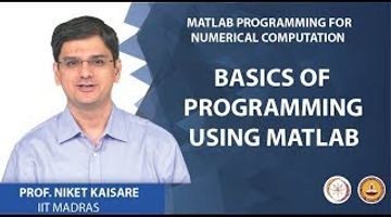 Basics of Programming using MATLAB | My Mooc