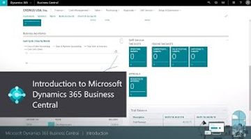 Introduction to Microsoft Dynamics 365 Business Central | My Mooc
