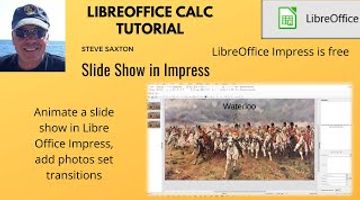 This video explains how to use LibreOffice Impress to create a slide ...